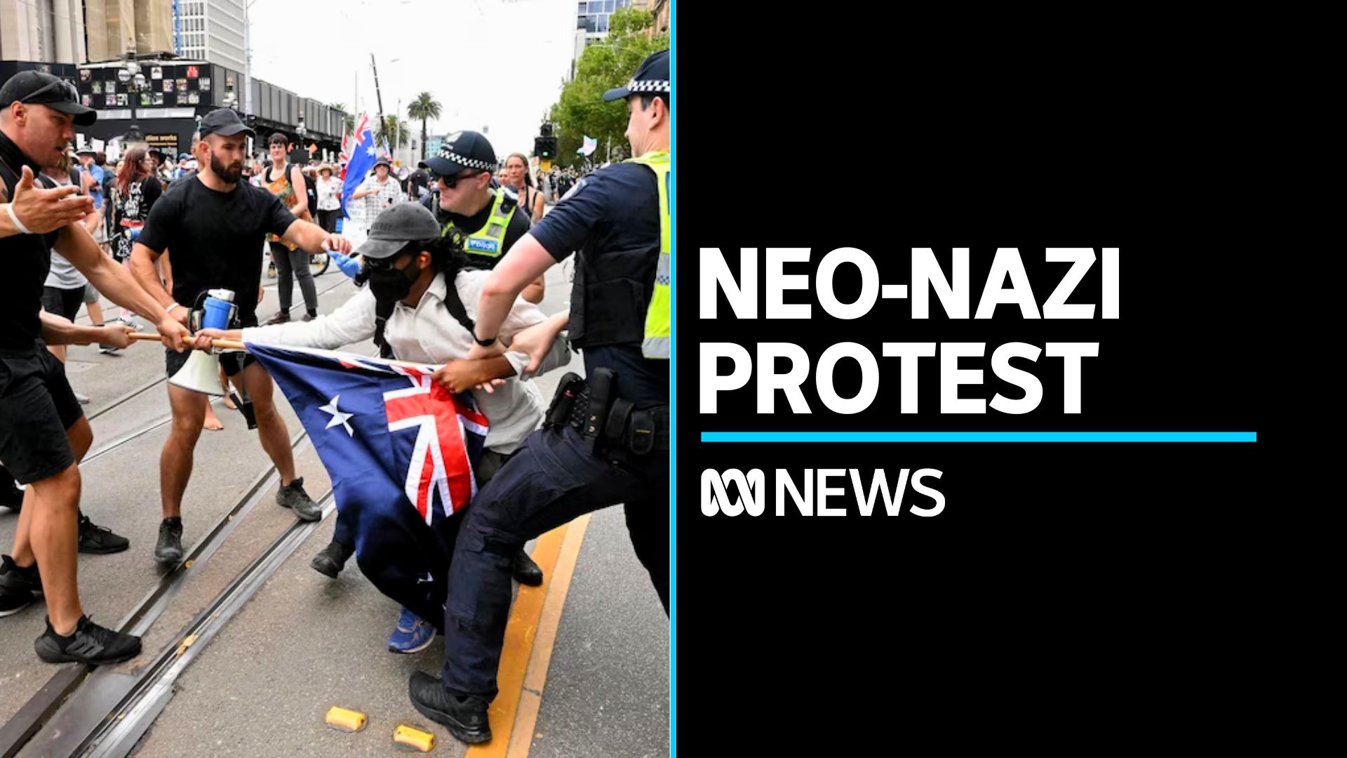 Calls to ban Nazi salute after anti-trans rights rally - ABC News