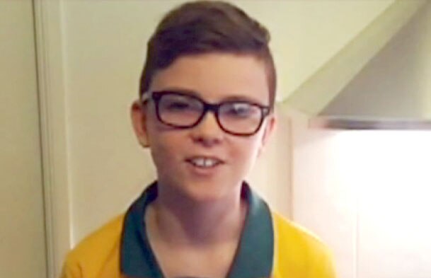 Ashton Platt, 10, says he is 'scared' by Tony Abbott's condemnation of ...