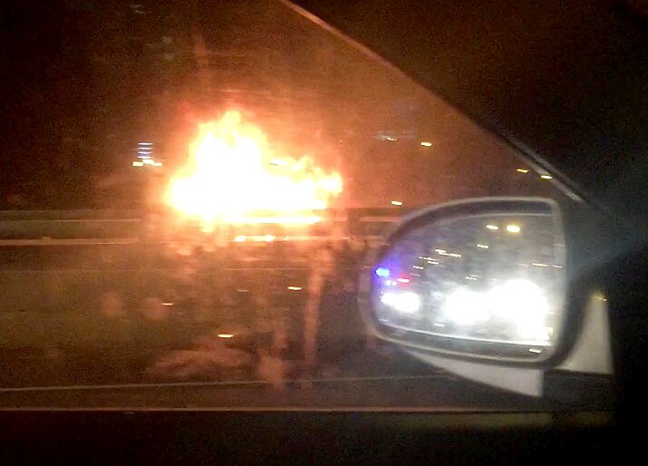 Kings Way car fire: Melbourne traffic banks up after blaze blocks West ...