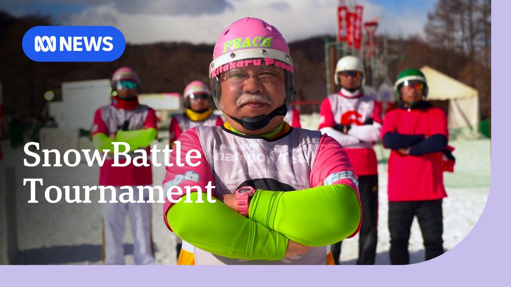 Japanese town holds competitive snowball fighting tournament - ABC News