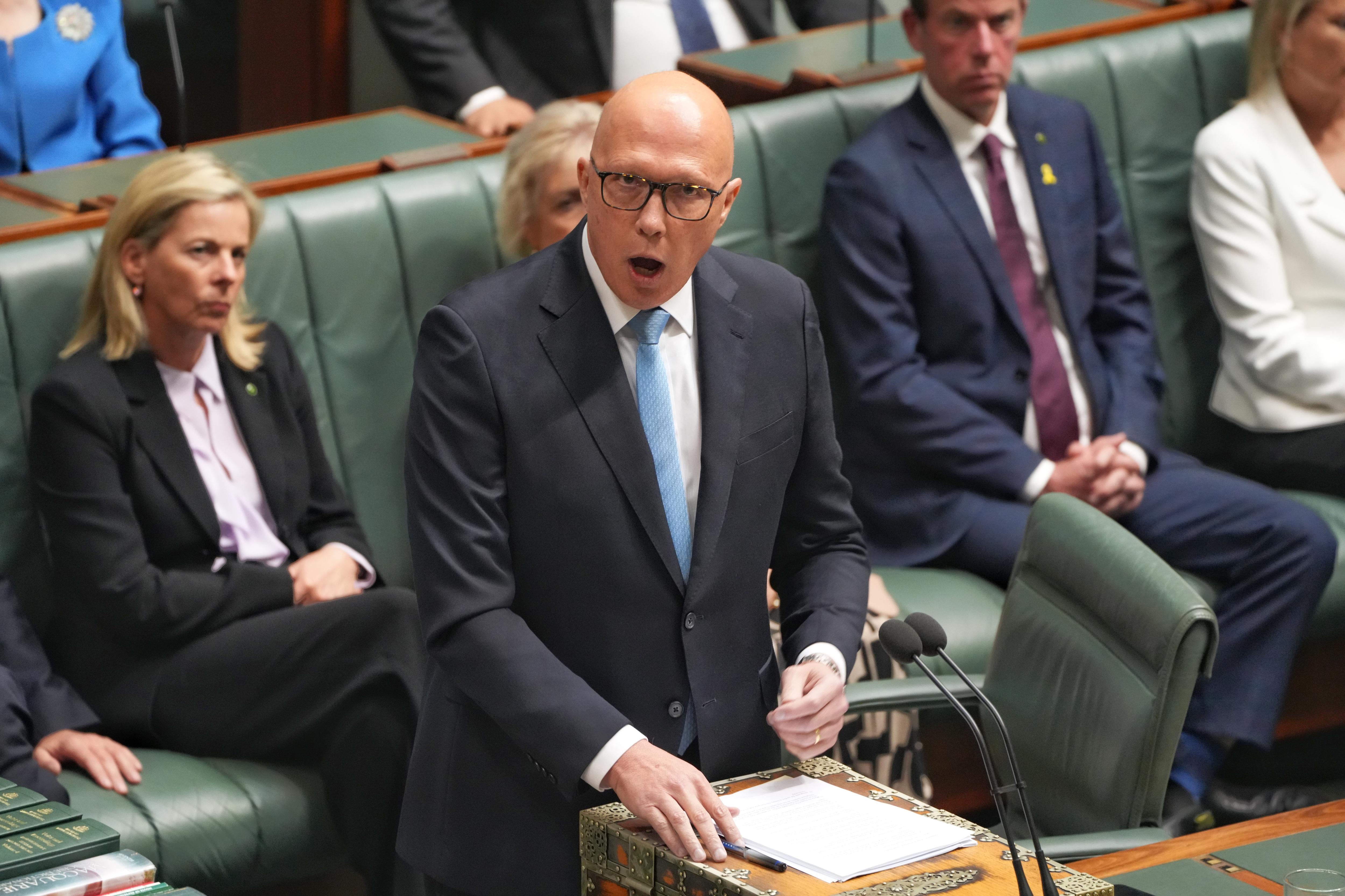 Dutton refuses to support October 7 motion - ABC listen
