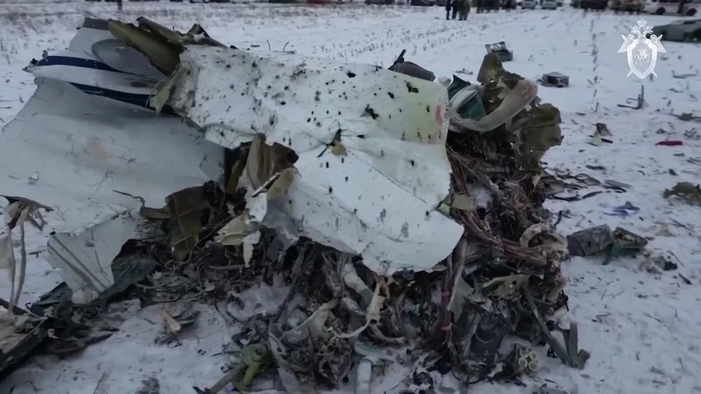 Russian investigators release footage of Belgorod crash site - ABC News