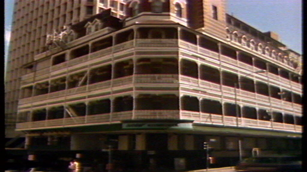 Archival vision of historic buildings in Brisbane. - ABC News