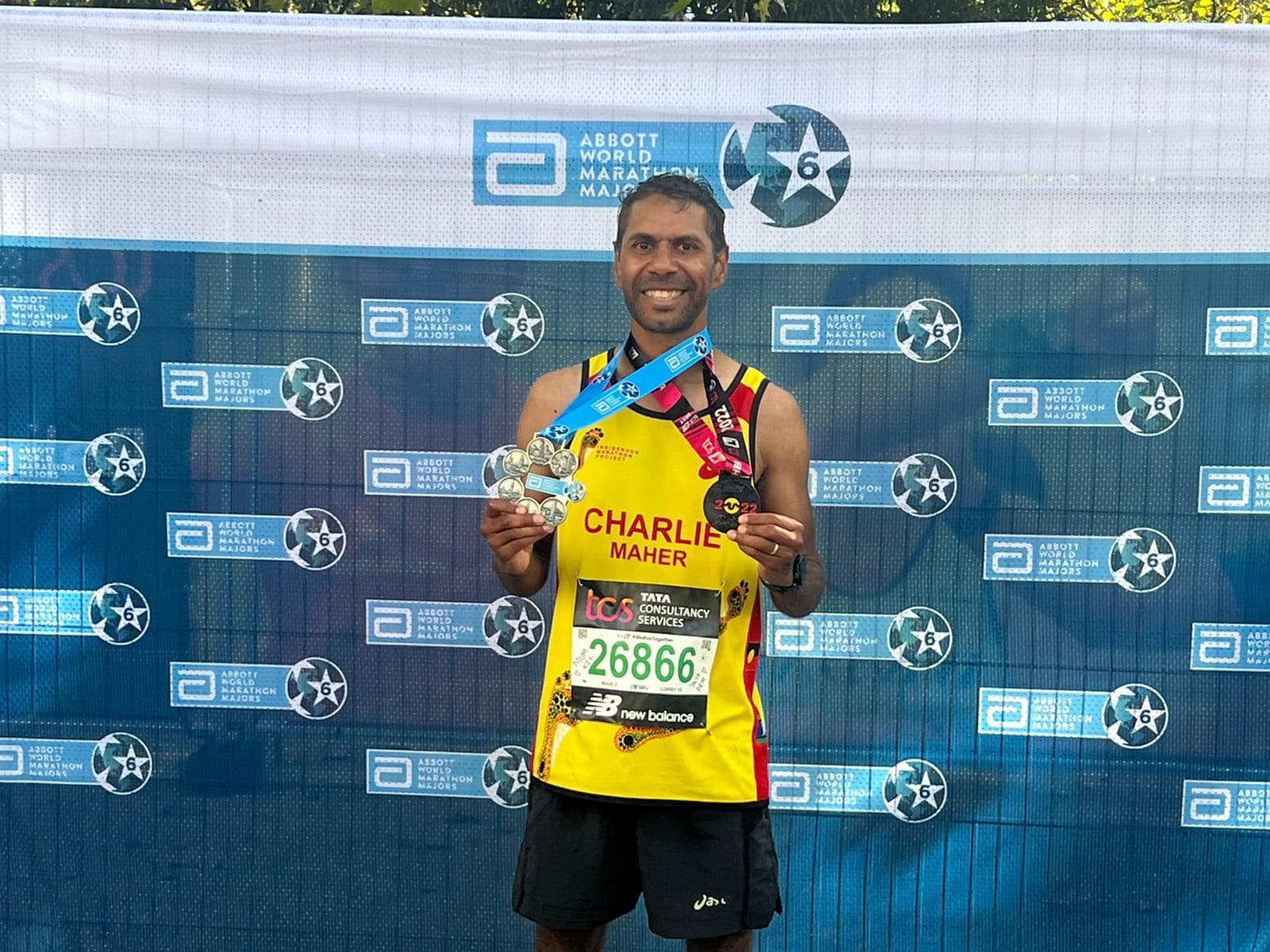 Western Arrente man Charlie Maher completes sixth major marathon in 12 ...