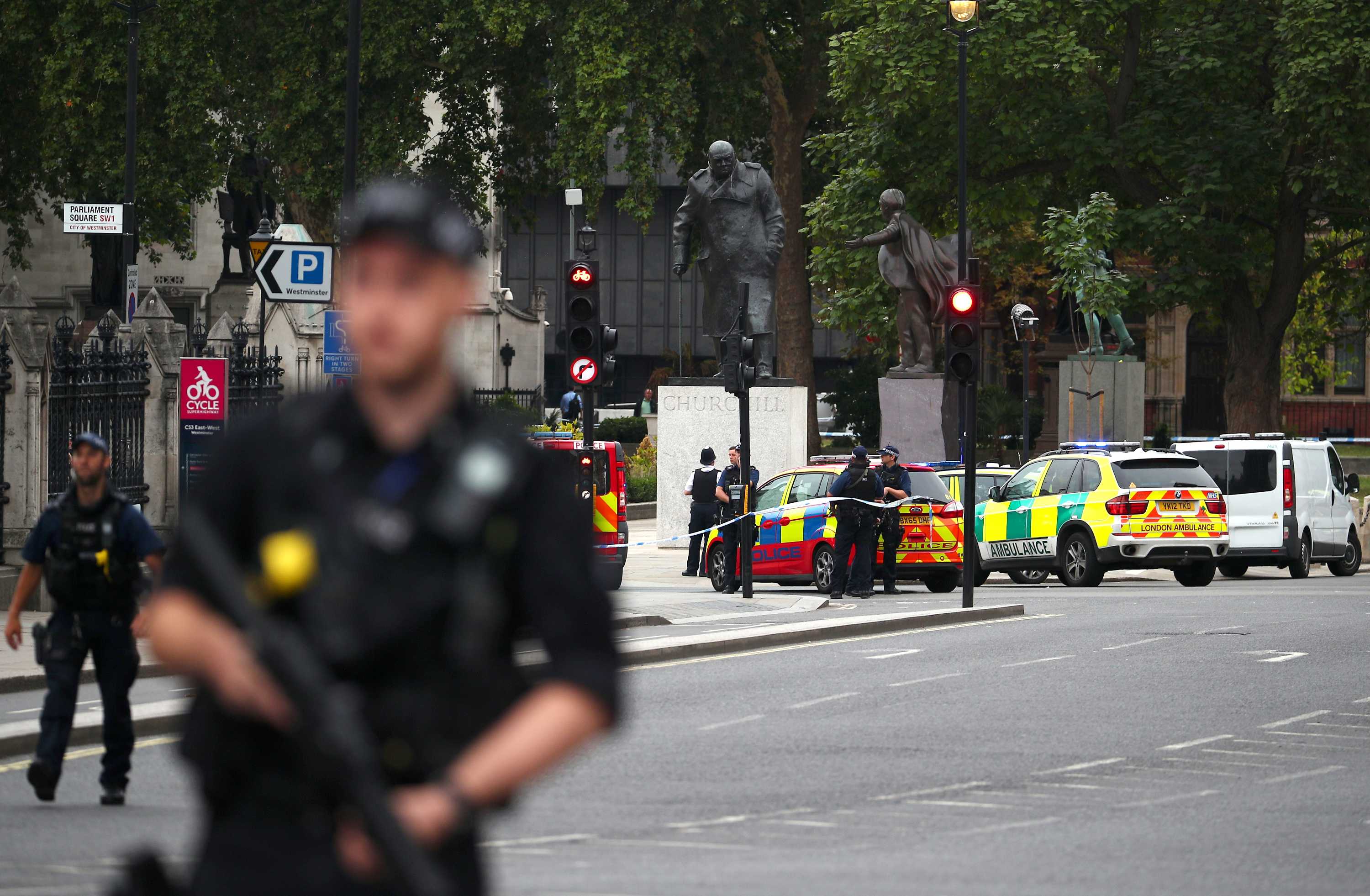 Parliament car crash: Driver arrested on terrorism offences, several ...