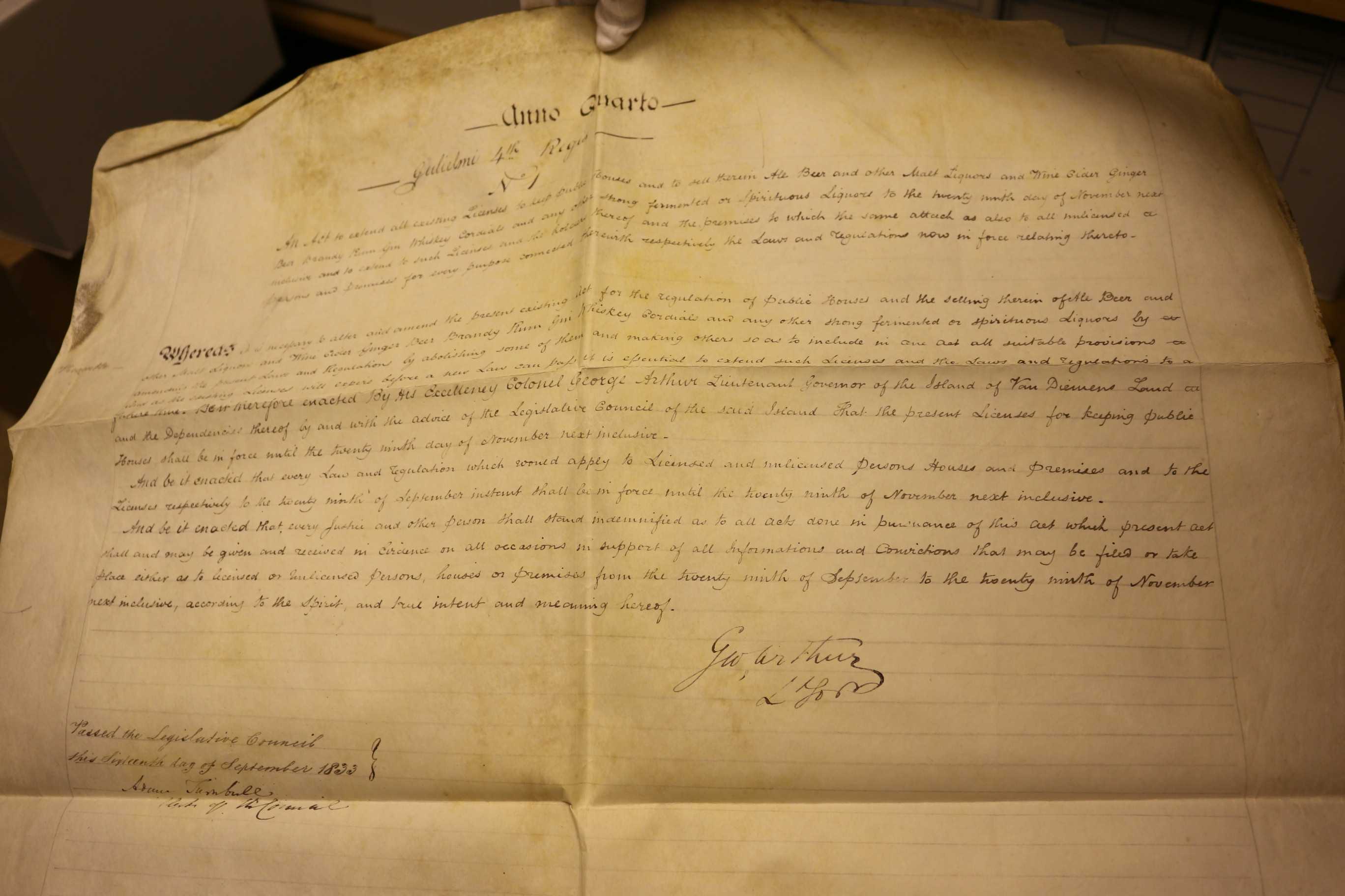 Saving historic Tasmanian documents for future generations becomes ...