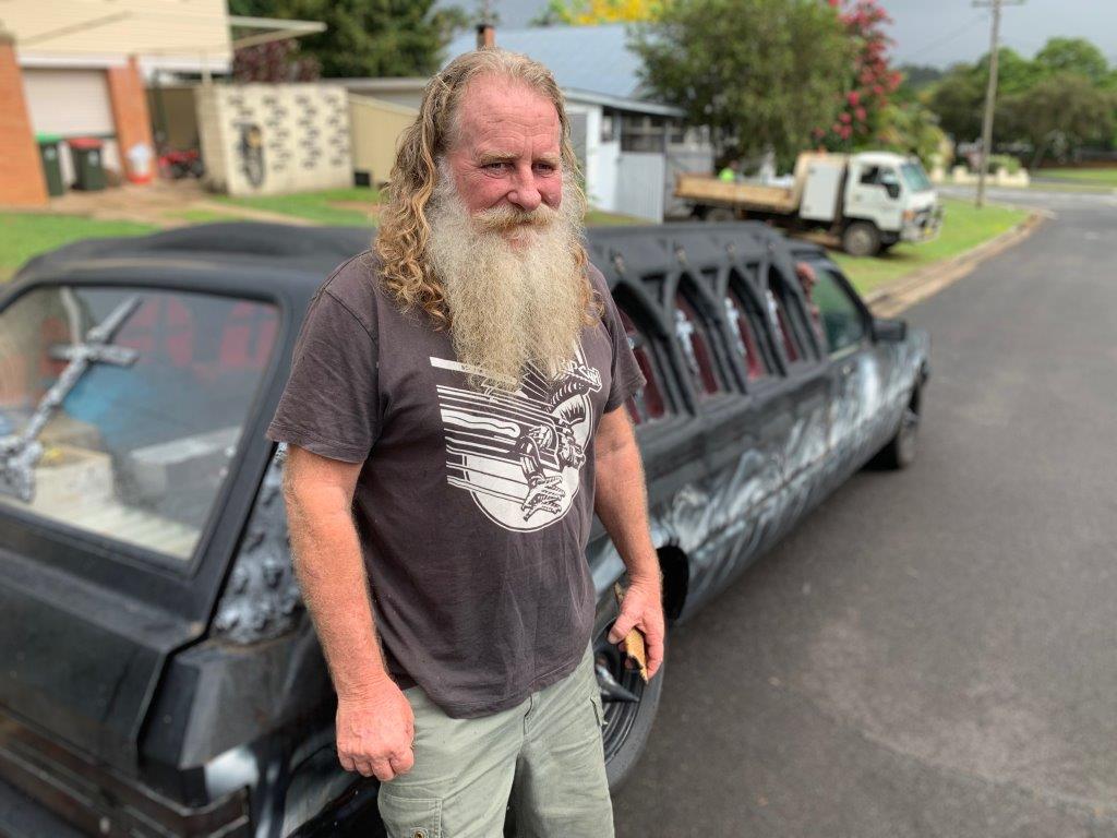 Head-turning horror hearse now artwork on wheels - ABC Radio