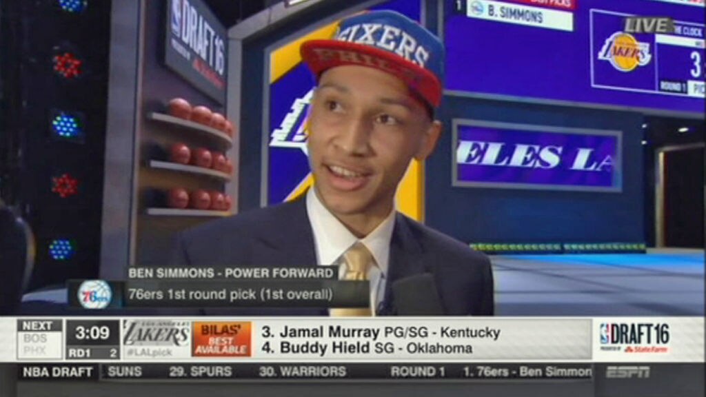 NBA draft: Ben Simmons taken by Philadelphia 76ers with number one pick ...