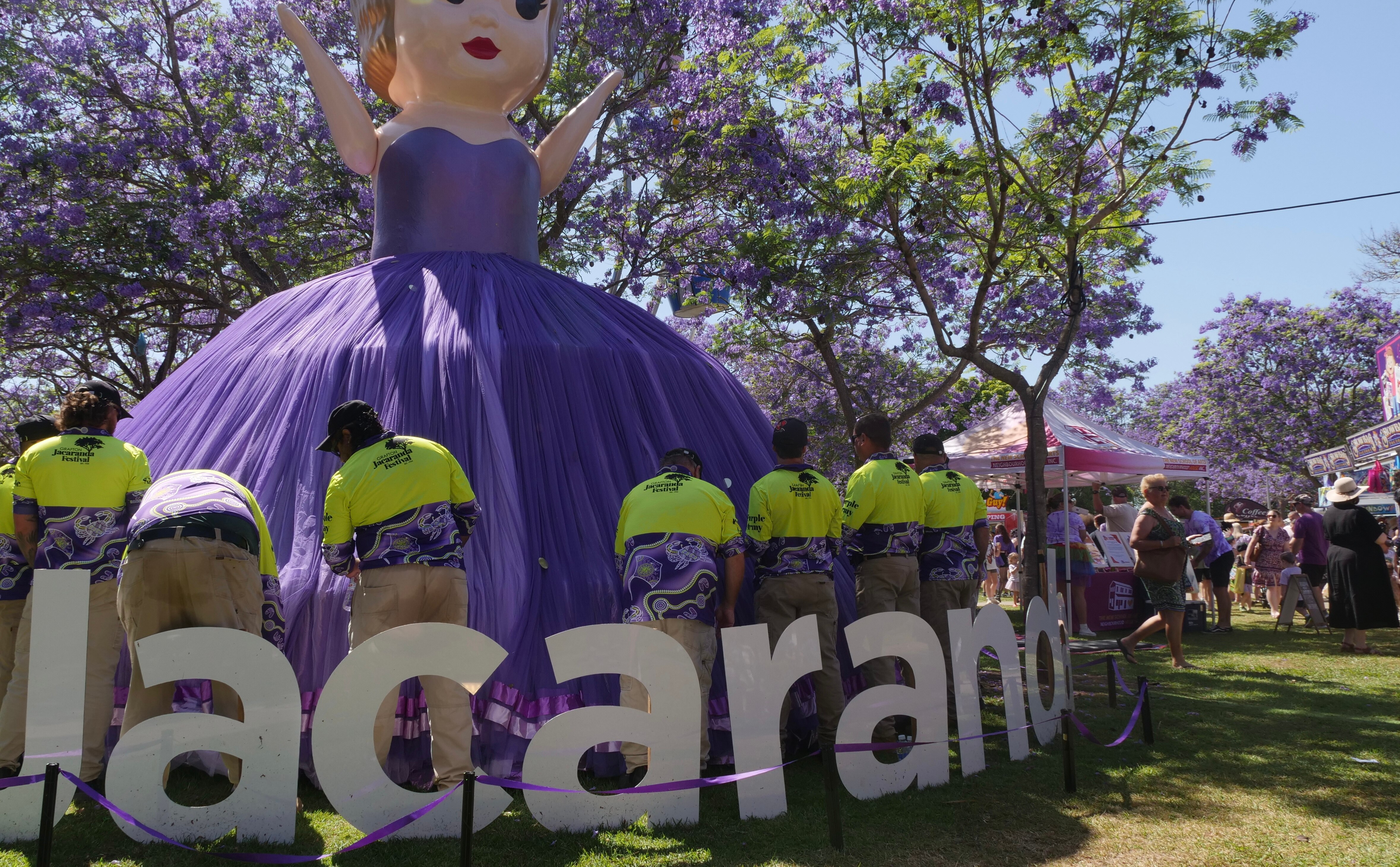 Prison inmate volunteers help Grafton's historic Jacaranda Festival ...