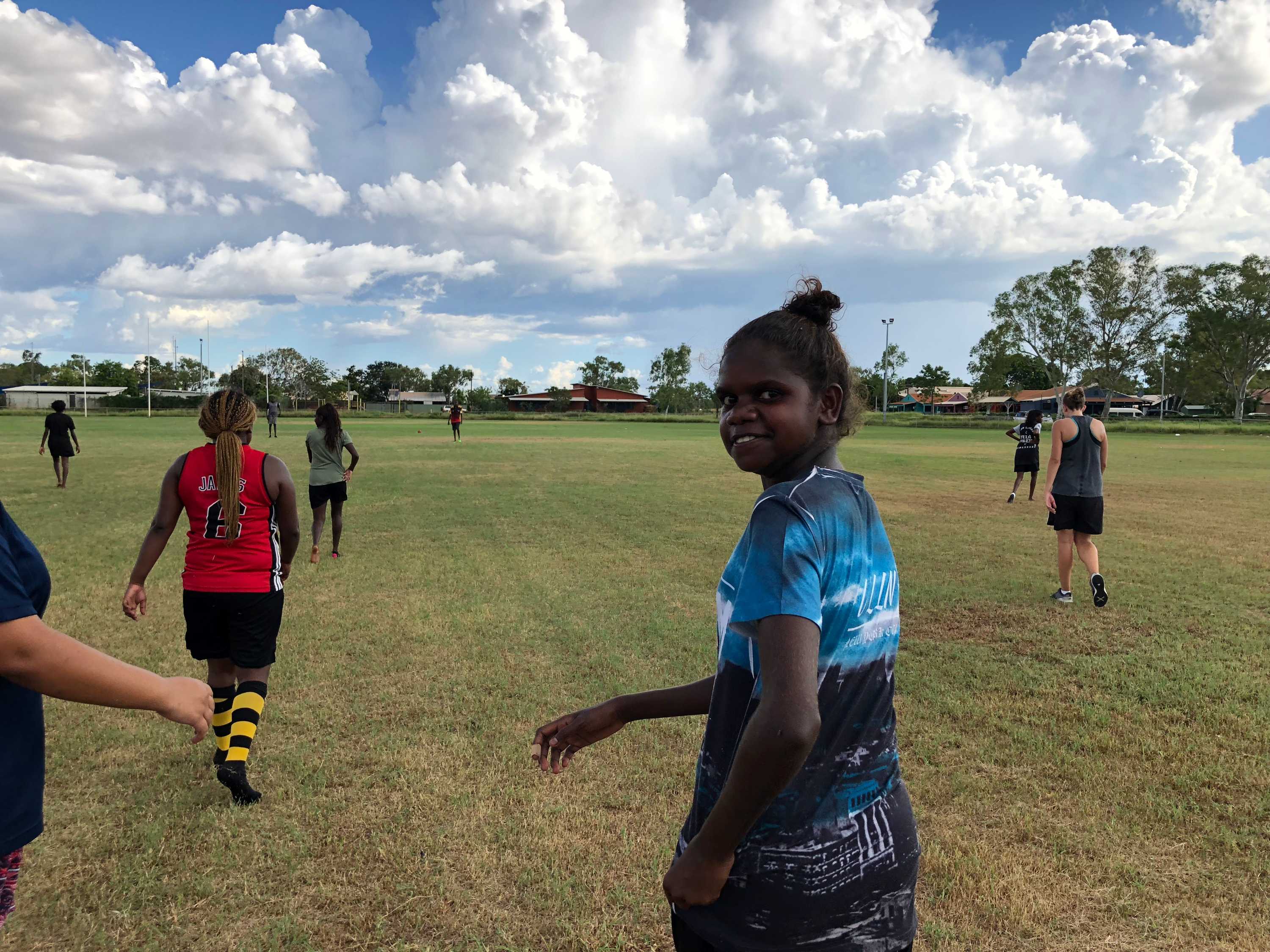 Nervous, scared, proud-women's footy comes to Bidyadanga - ABC listen