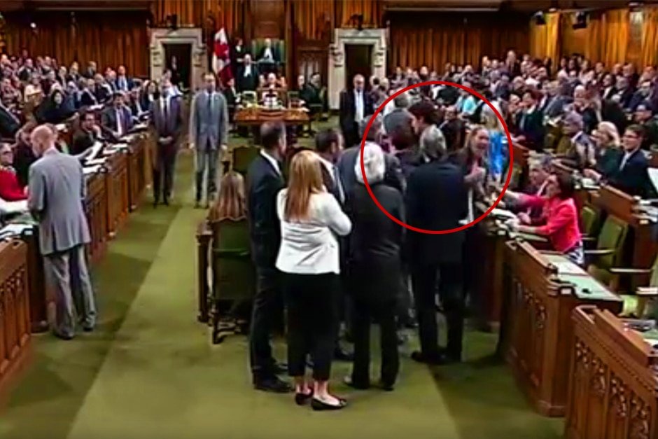 Justin Trudeau says sorry for elbowing female MP in chest amid House of ...