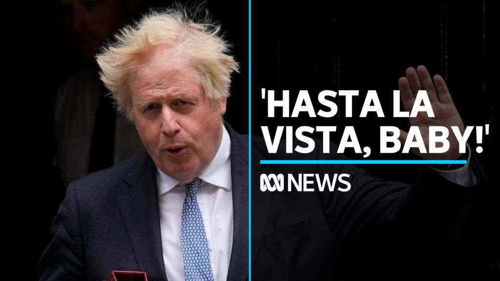 'Hasta la vista, baby!': Boris Johnson bids farewell in UK Parliament ...