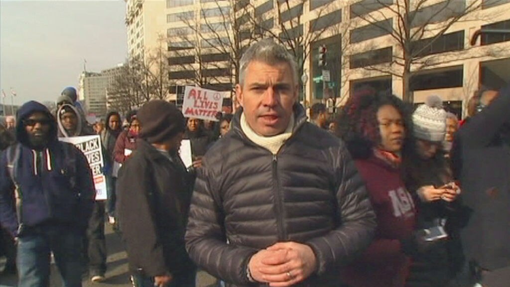 Ben Knight reports from Washington protest - ABC News