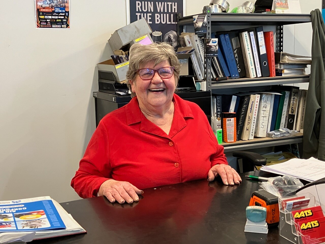 Hall of fame trucking icon Sue Wright hopes to inspire other women after decades supplying spare ...