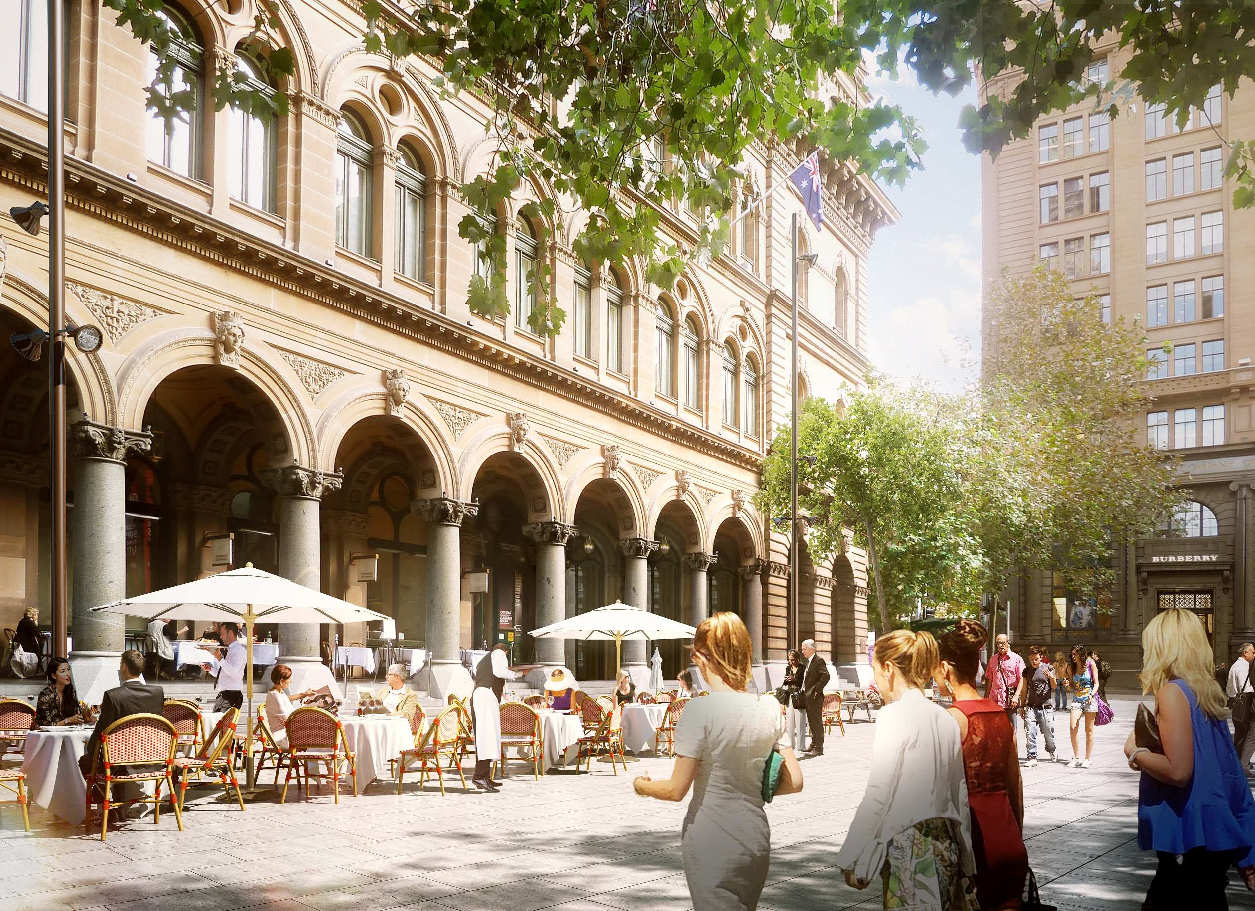 Makeover plan for Sydney's Martin Place includes more outdoor dining ...