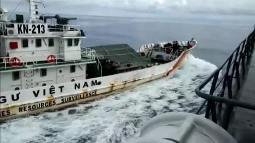 Indonesia and Vietnam vessels collide in South China Sea, 12 detained ...