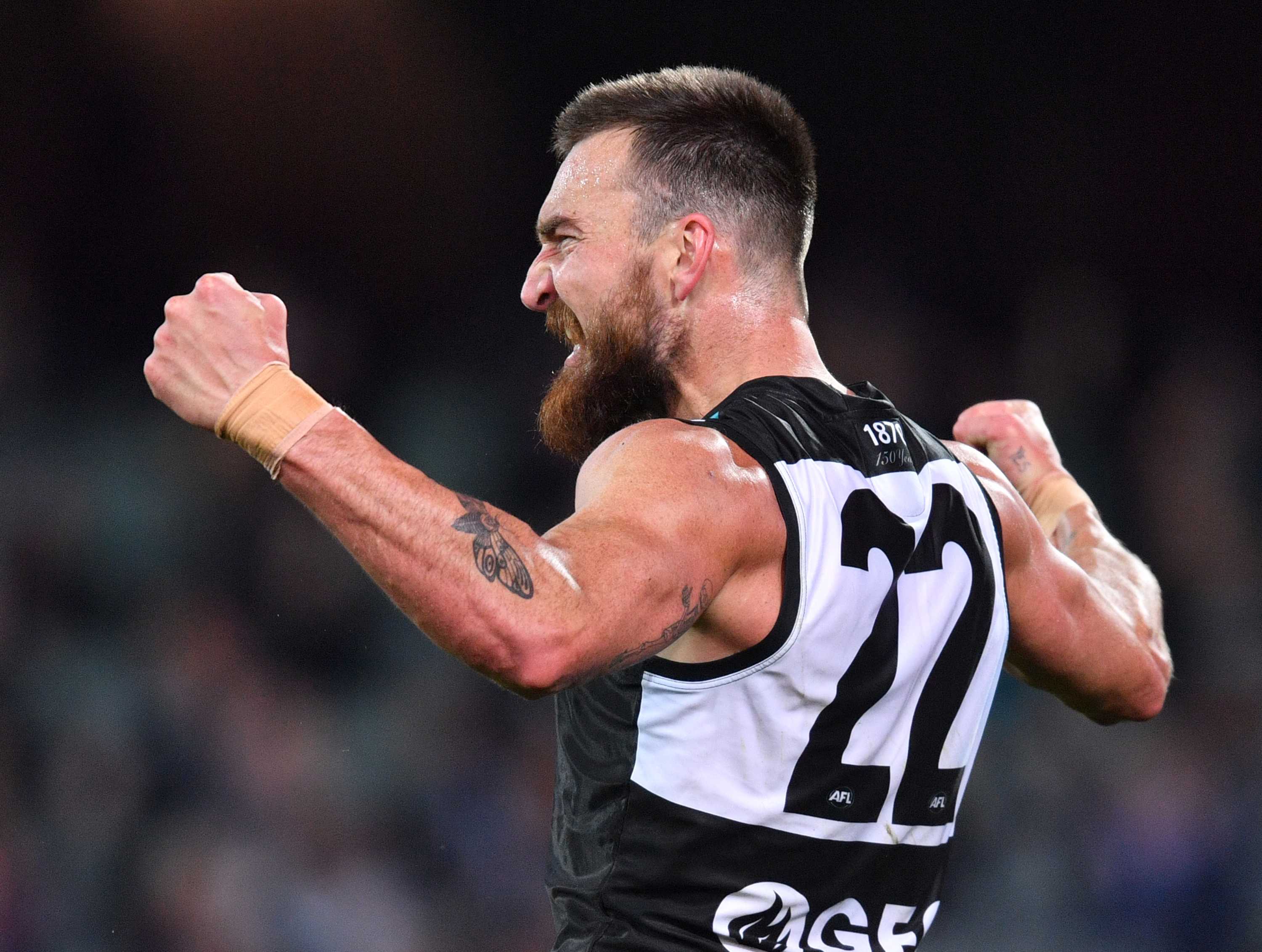 Charlie Dixon bucks Barassi Line, powers Port Adelaide towards AFL flag ...