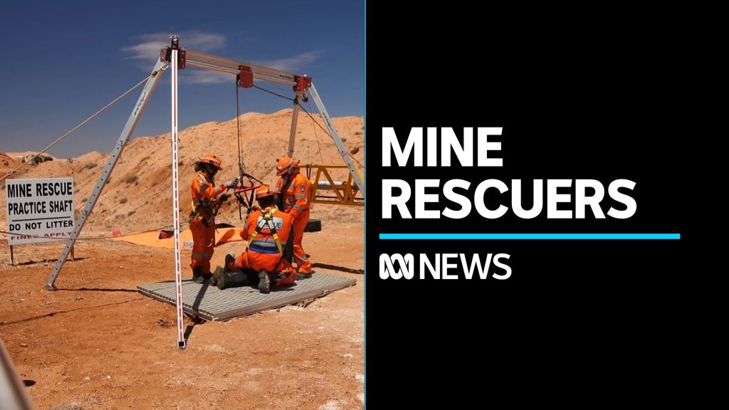 Volunteers train in underground mine rescue techniques in remote ...