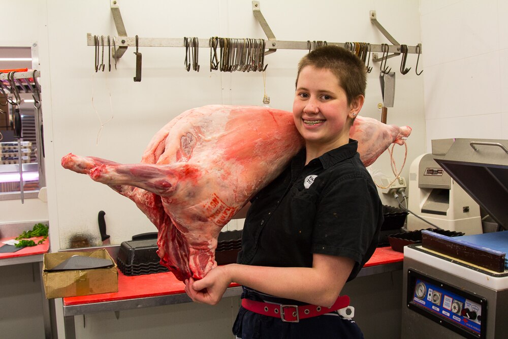 Female apprentice butcher carving her way into male-dominated trade ...
