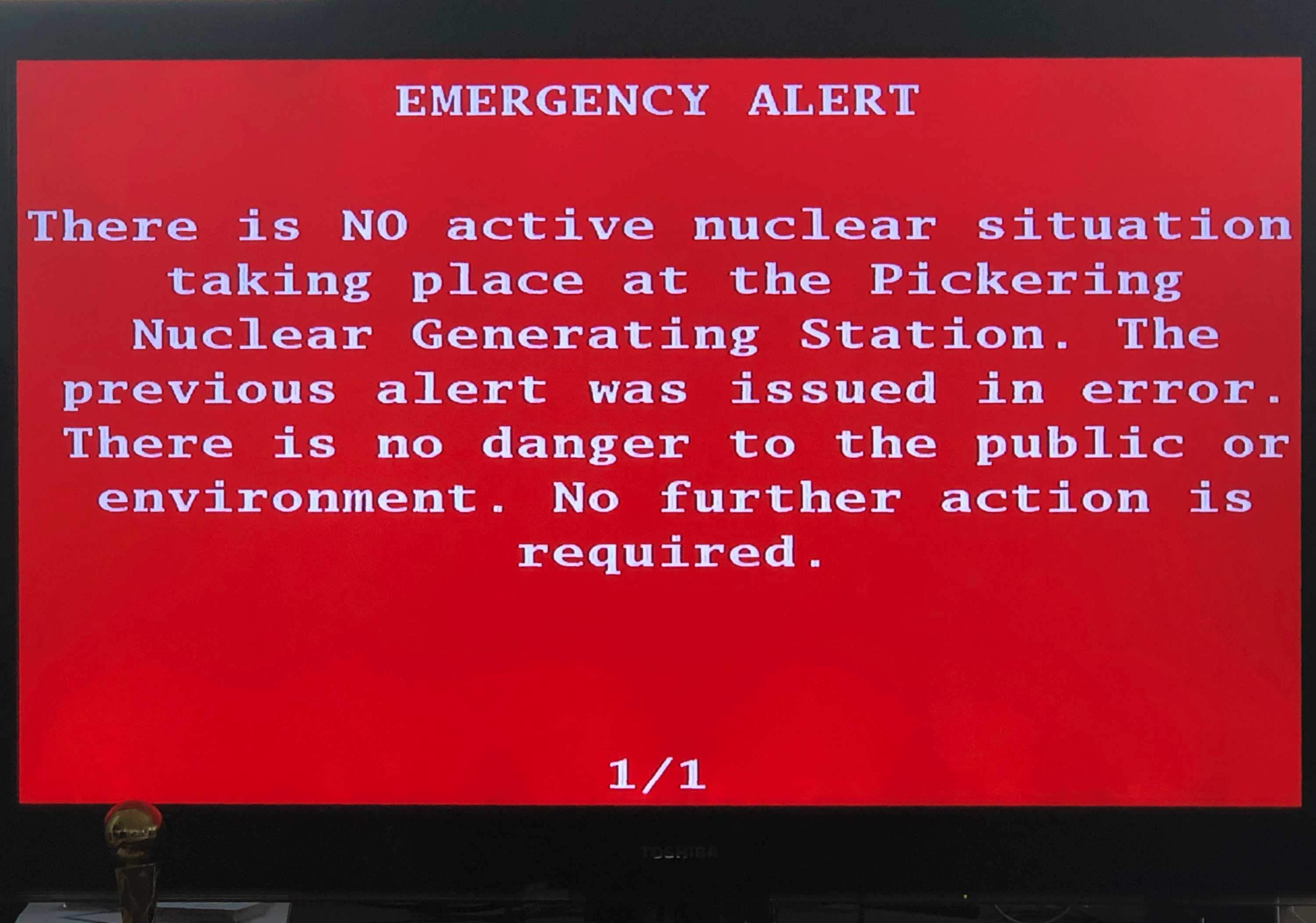 Canadian officials accidentally push nuclear alert to millions, warning ...