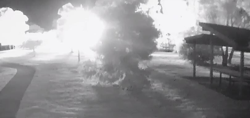 CCTV shows improvised explosive device detonating in Melbourne skate ...