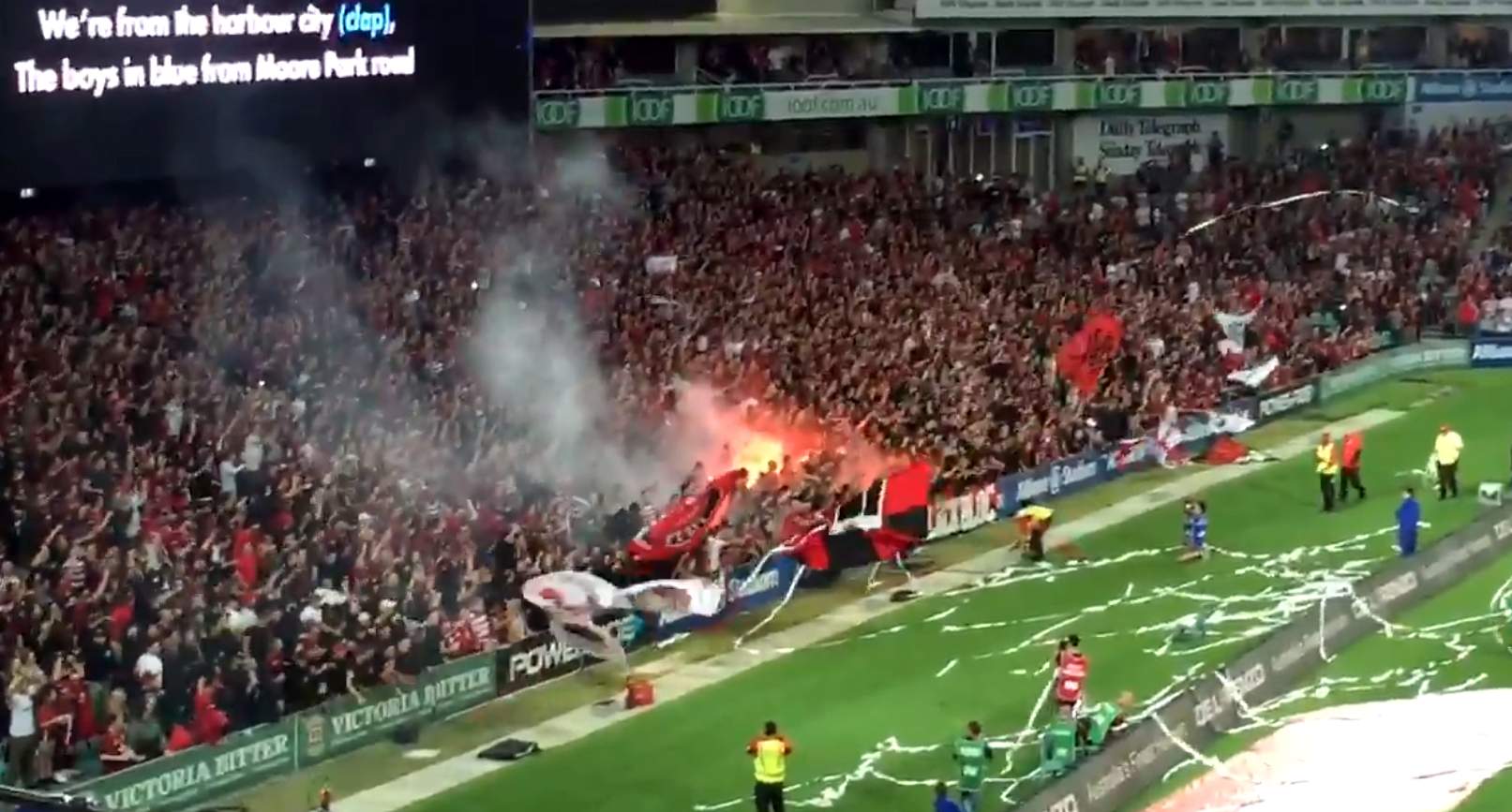 Violence and offensive behaviour rife at A-League Sydney derby, police ...