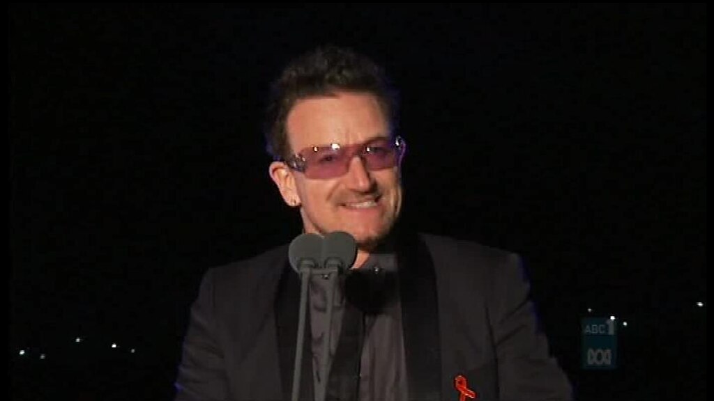 Bono supports World AIDS Day in Australia - ABC News