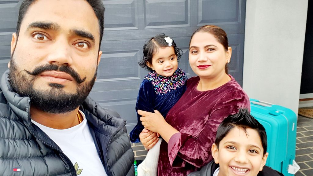 The Singh family arrive home after five months. - ABC News