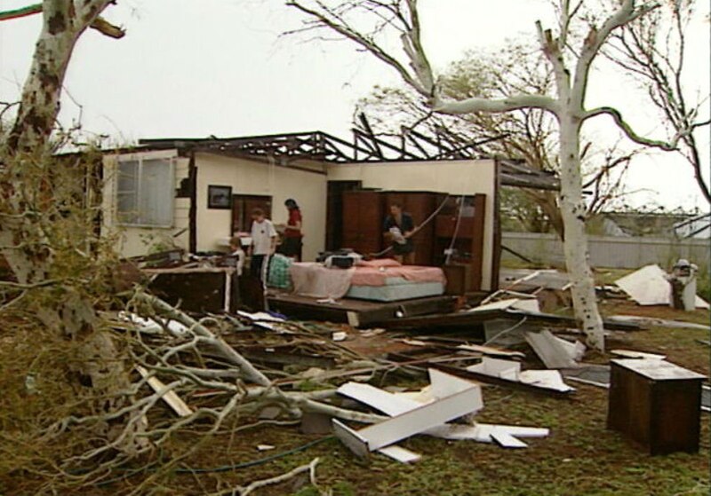 Cyclone Vance destroyed more than 100 homes and wiped out much of ...