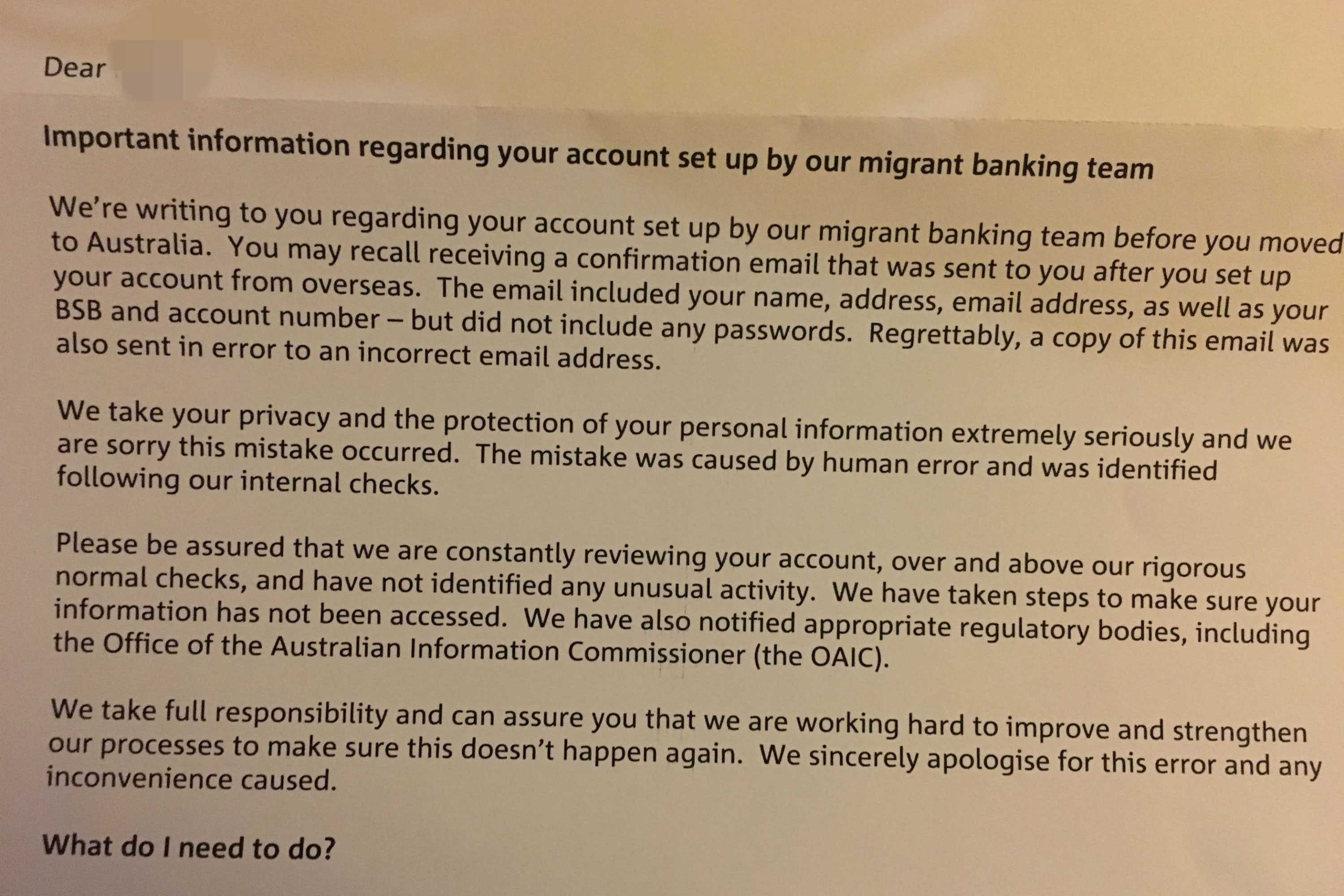 NAB accidentally sends 60,000 overseas customers' banking details to ...