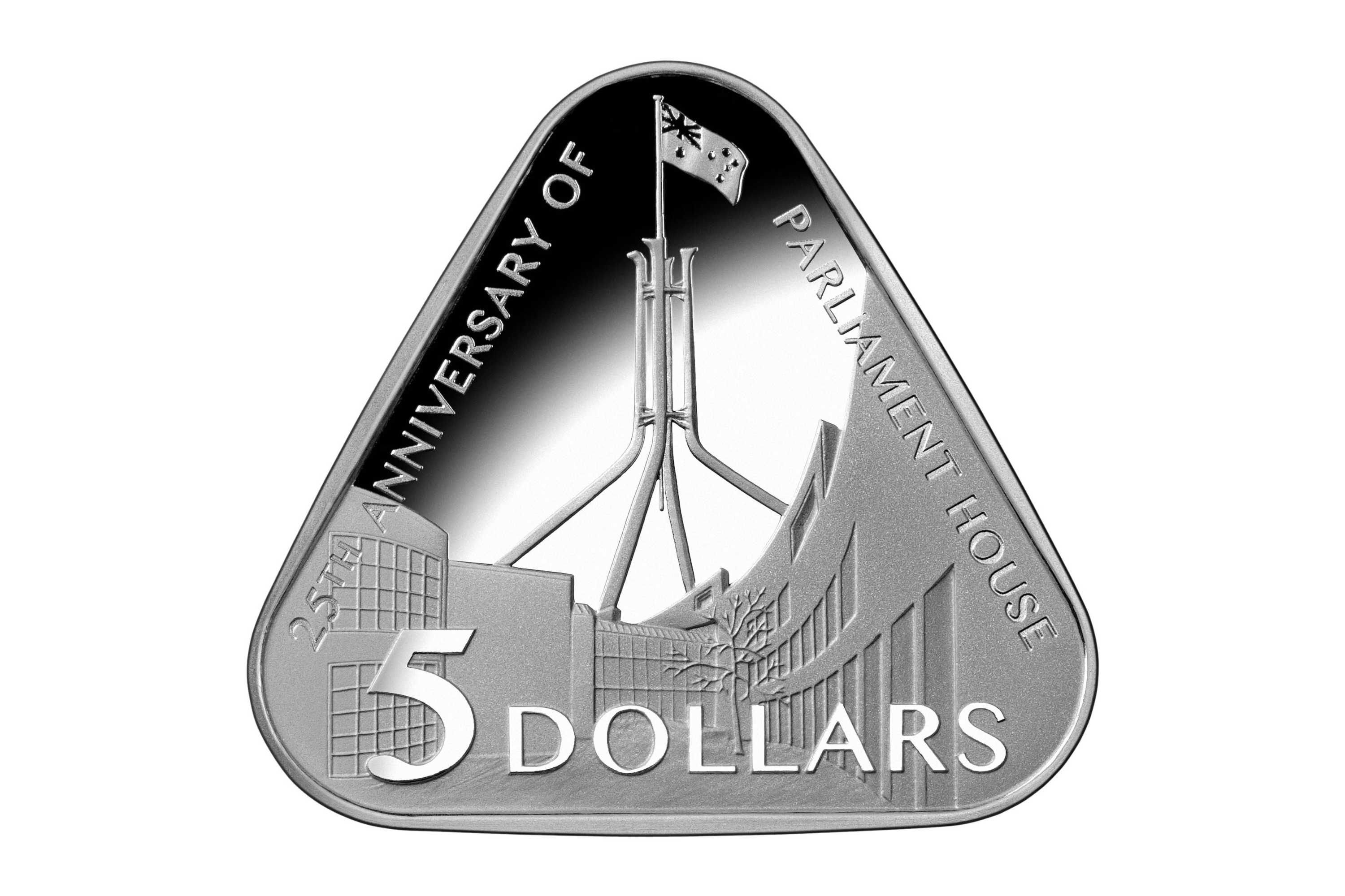 Triangular coin celebrates Parliament House's birthday - ABC News
