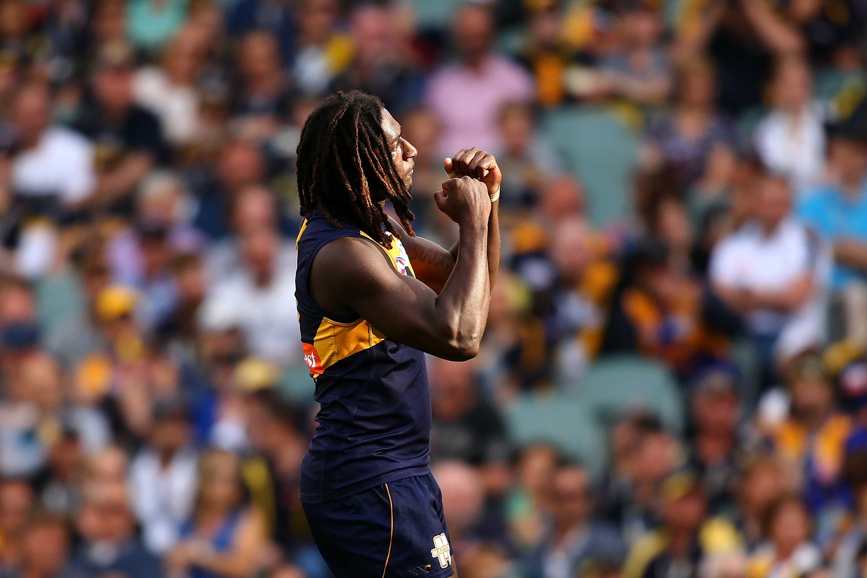 West Coast Eagles ruckman Nic Naitanui out of AFL action for up to two ...