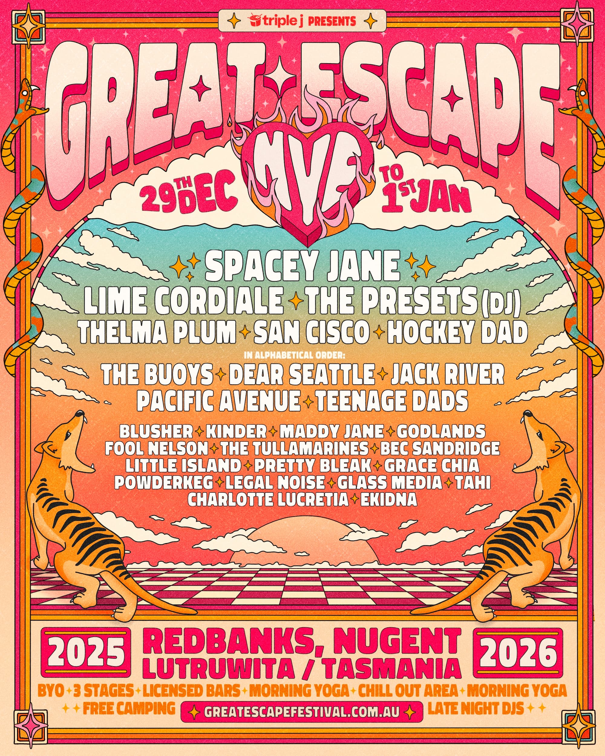 Tasmania's New Years' festival Great Escape stacks line-up with Spacey ...
