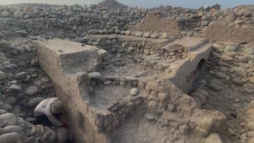 Archaeologists discover 4,000-year-old temple discovered in Peru - ABC News Archaeologists discover 4,000-year-old temple discovered in Peru - ABC News