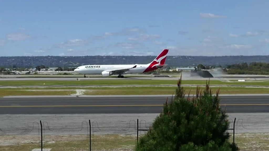 Perth YouTuber Mitchell Booth has captured the moment a plane rips up a ...
