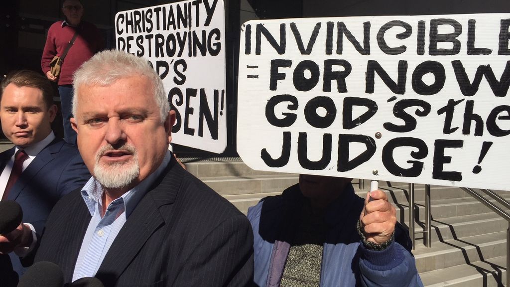 Philip Wilson outside court - ABC News