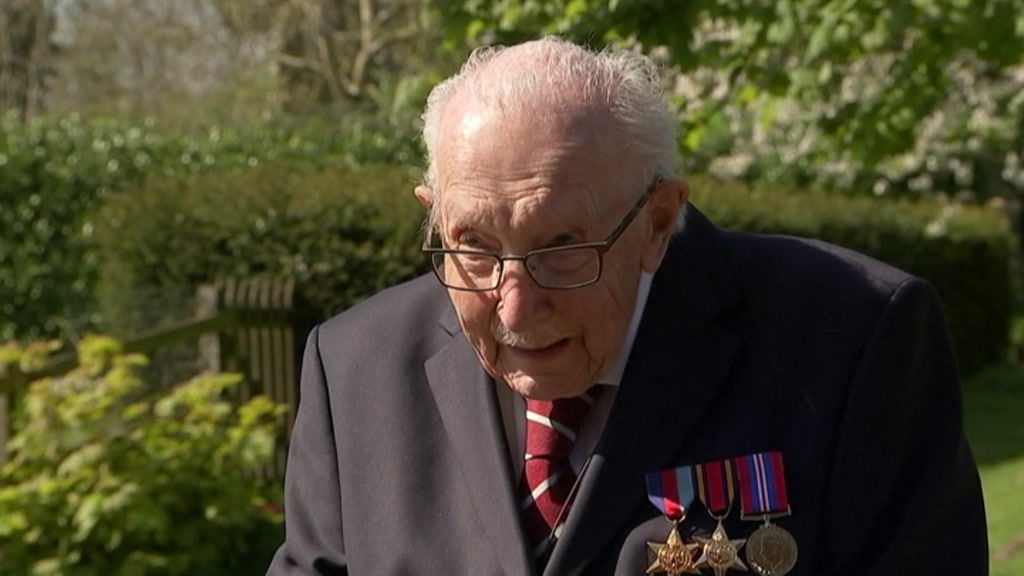 A 99-year-old British army veteran completed a personal challenge to ...