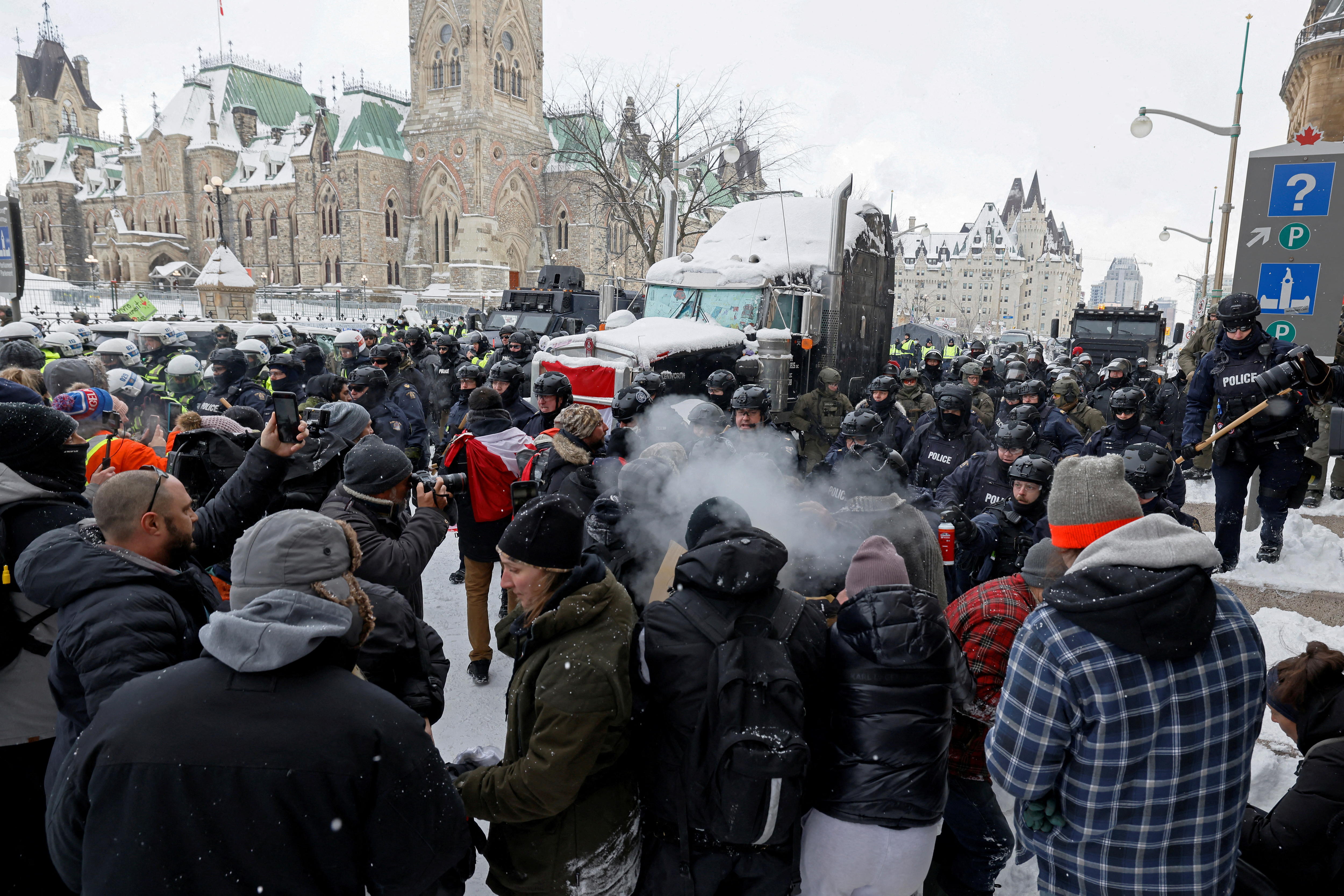 Quiet on the streets of Ottawa after riot police clear anti-vaccine ...