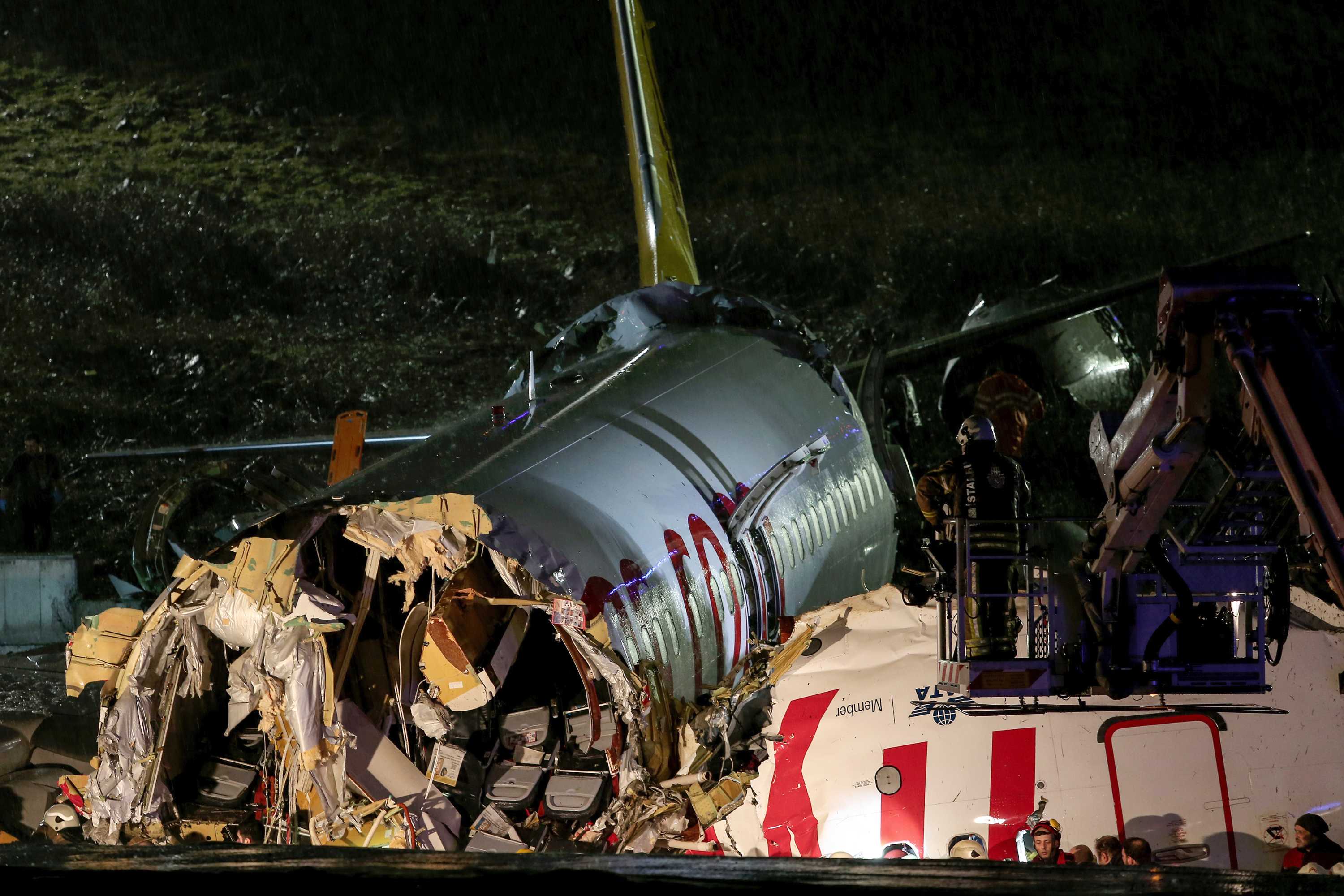 Turkish plane crash death toll rises to three after jetliner skids off ...