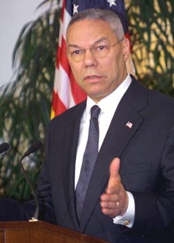 Powell finishes Iraq trip with visit to memorial - ABC News