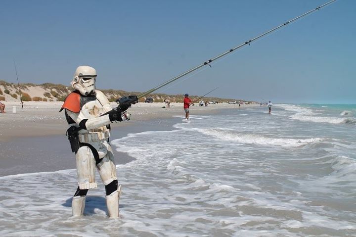 Stormtrooper on charity trek invades Broome in WA north, soaks up sun ...