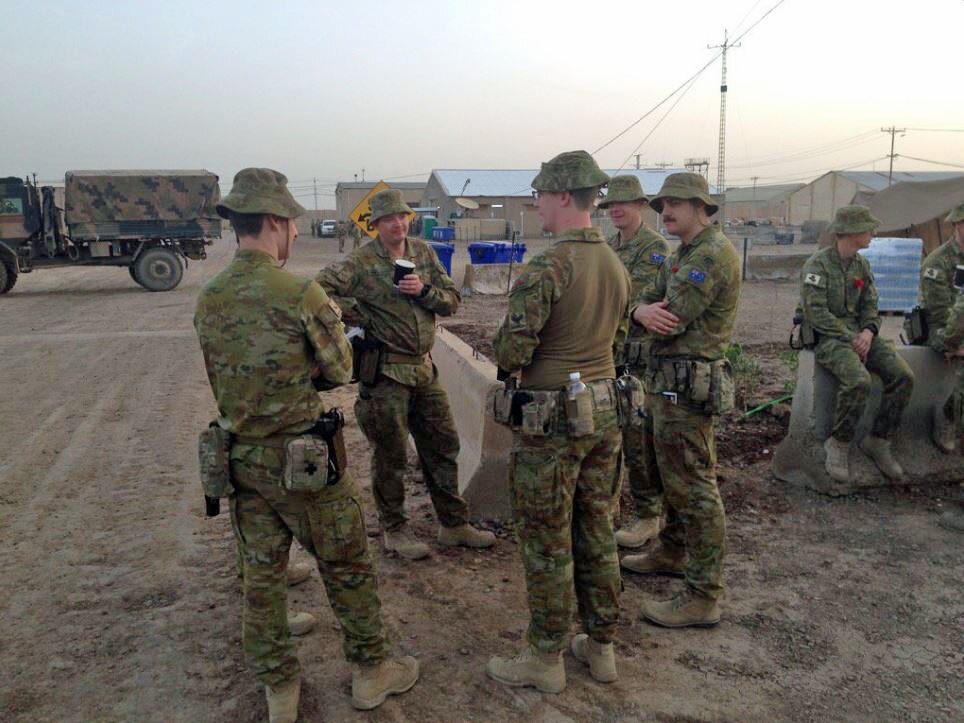 Anzac Day: Soldiers at Taji military base in Iraq pay tribute with ...