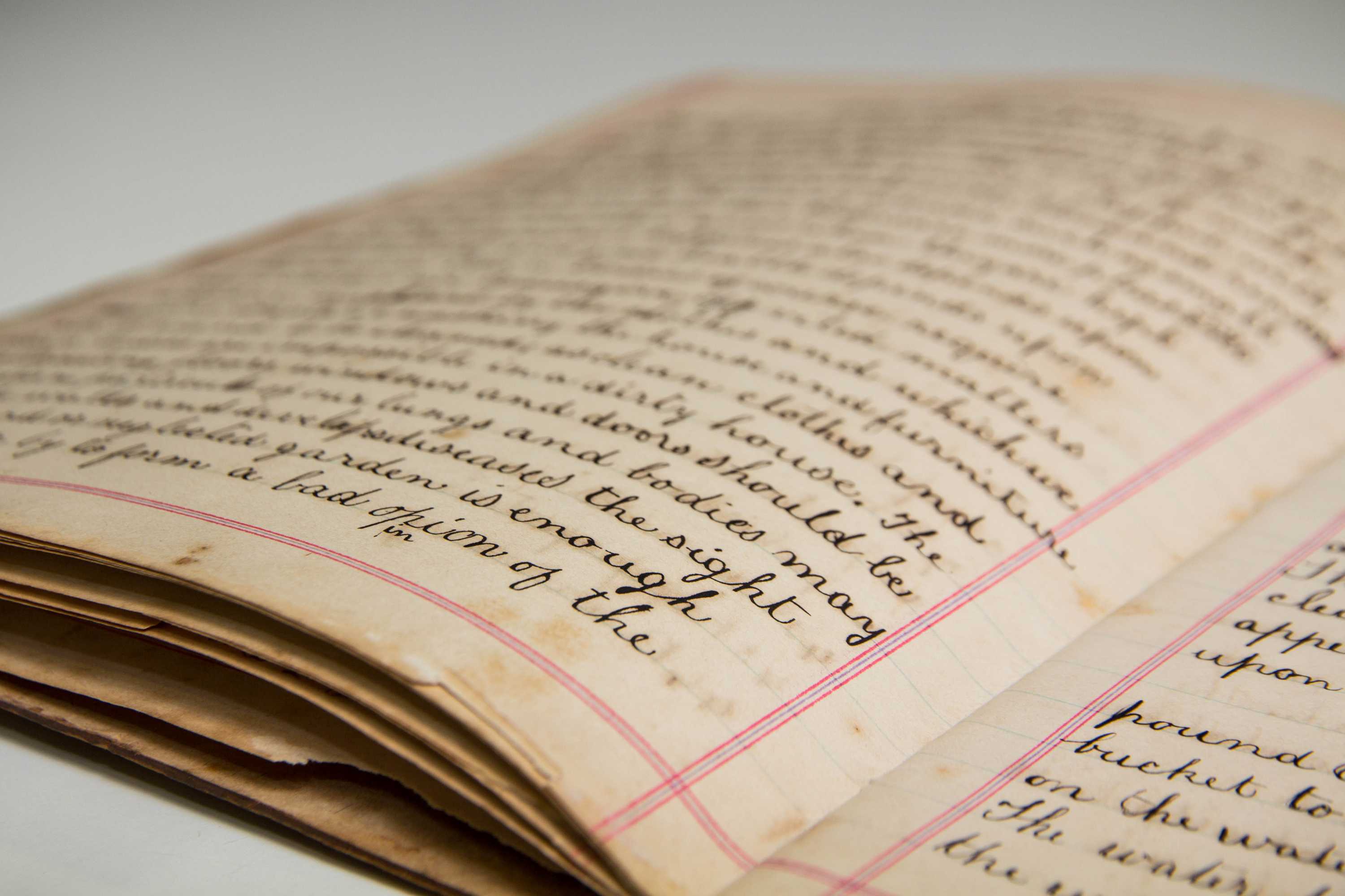 Historic homework book sheds light on early colonial school education ...