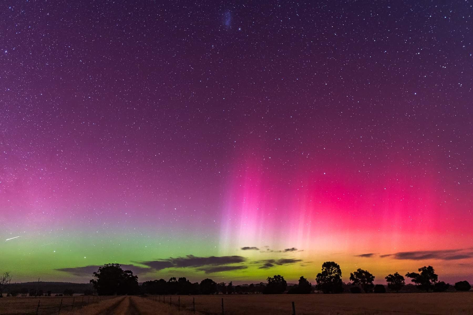 Solar storm produces stunning aurora australis along WA's southern ...