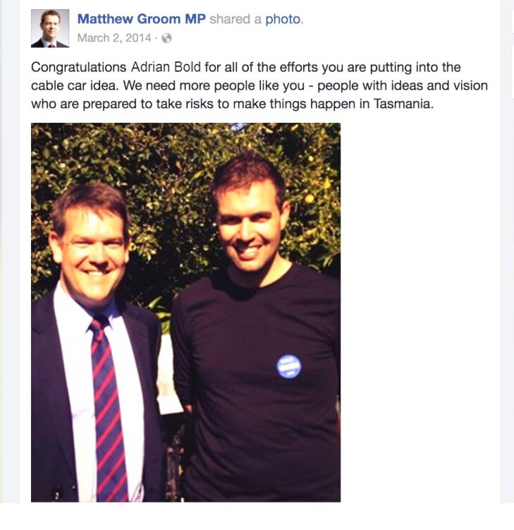 'No conspiracy' in deleted Facebook photo of Matthew Groom with cable ...