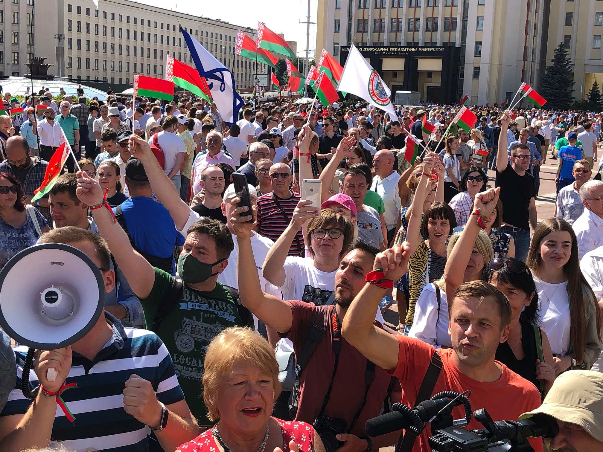 Belarus protesters gather as President Alexander Lukashenko rejects ...
