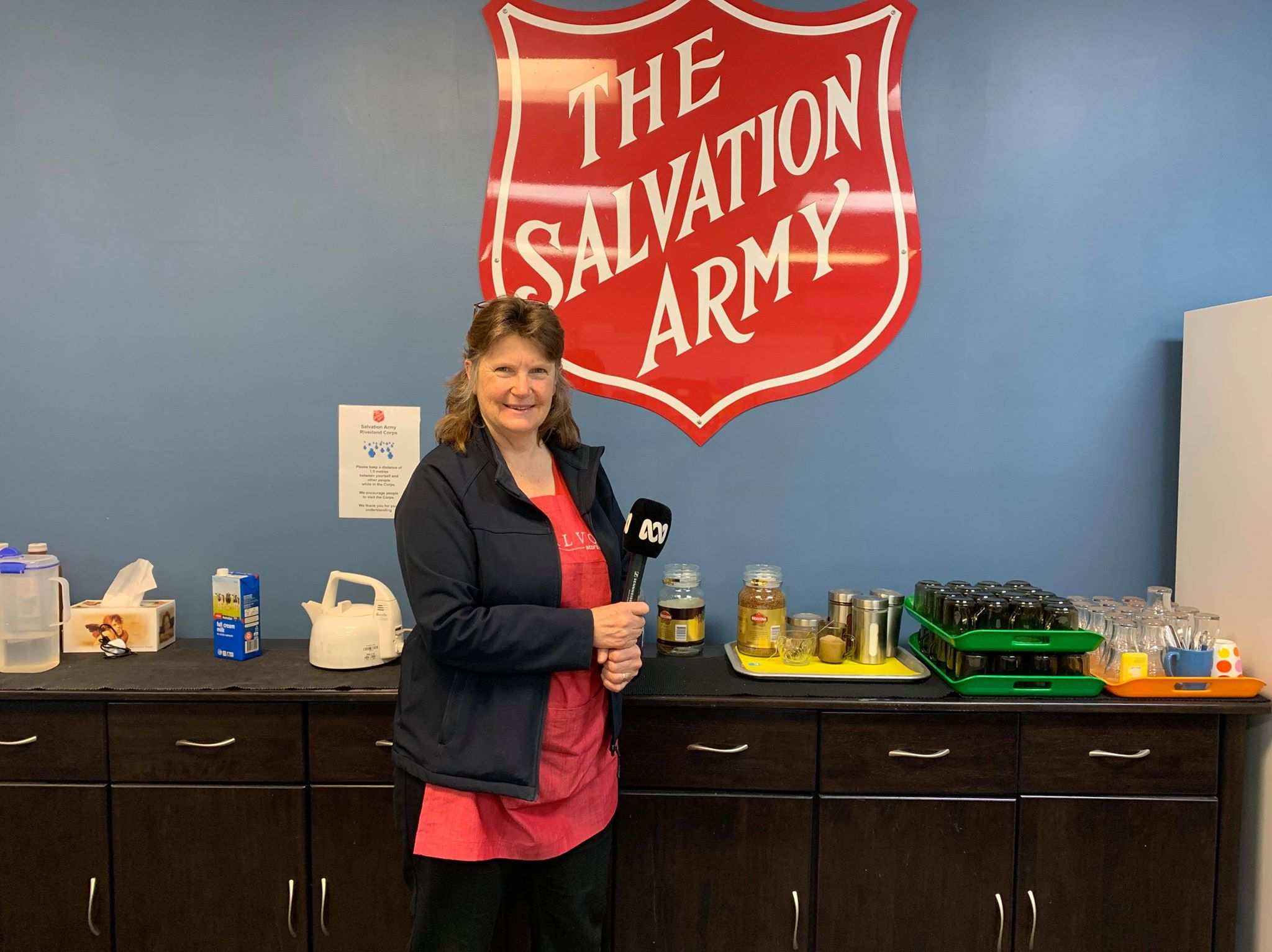 Riverland Salvation Army Corp puts food on the table outside, as ...
