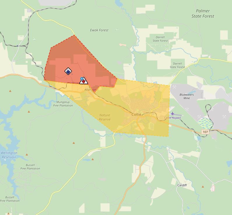 Bushfire threat eases for WA towns of Allanson and Collie due to wind ...