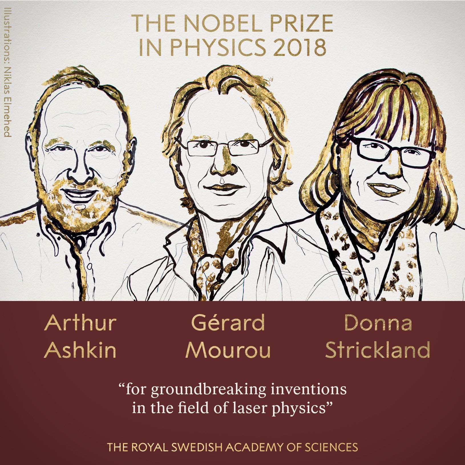 Nobel Prize in physics awarded to three researchers for two advances in ...