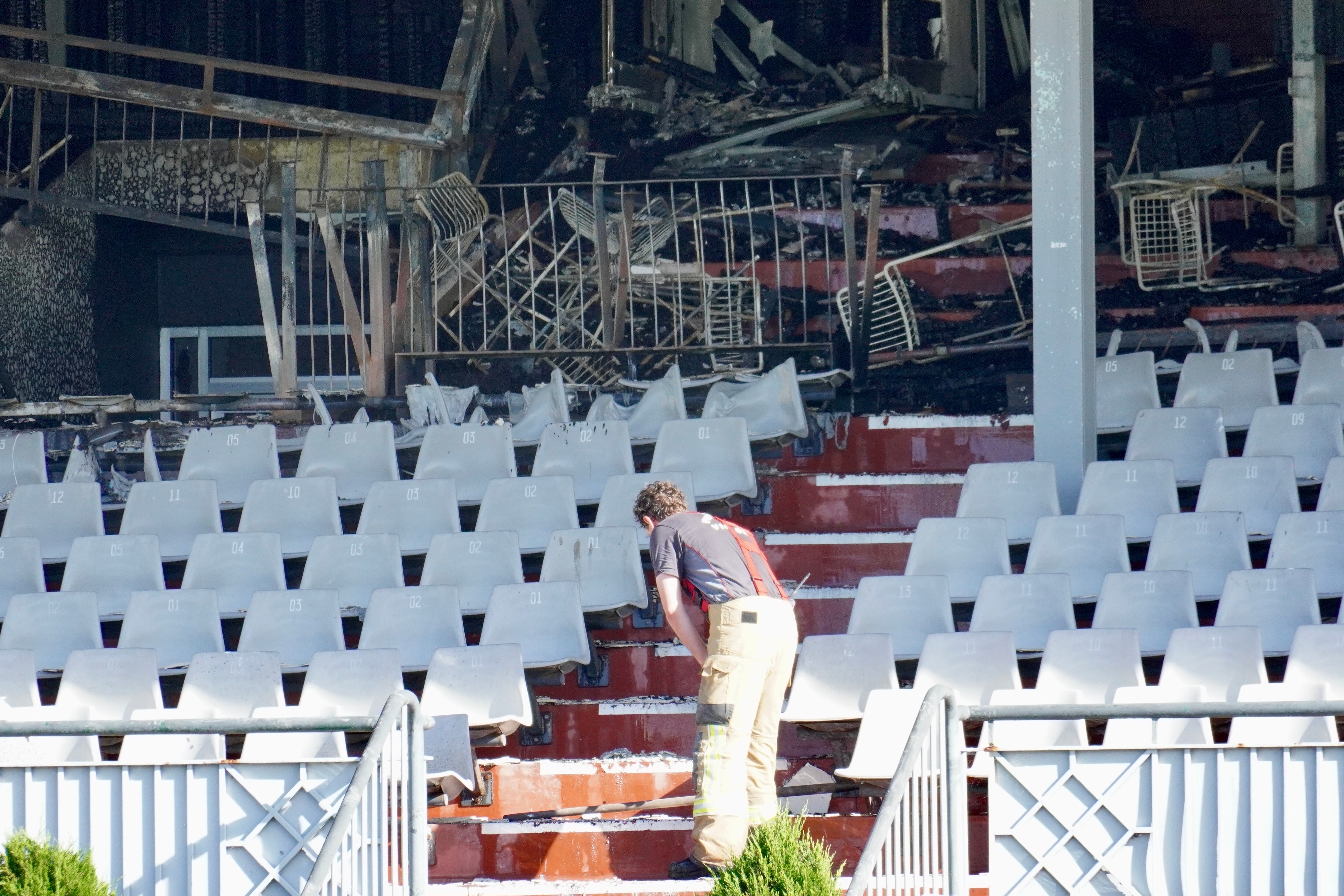 Police charge man over suspicious fire at Caulfield Racecourse in ...